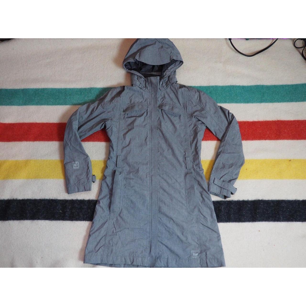 REI E1 ELEMENTS SLATE GRAY HOODED ZIP CASUAL OUTDOOR... - Depop