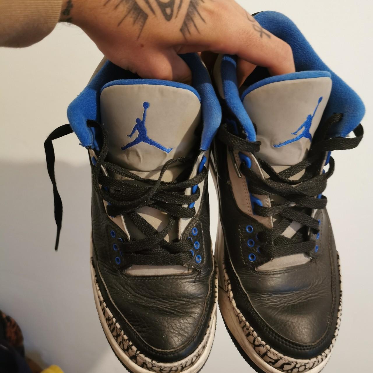 Jordan 3 sport blue Trade for other Jordans or Dunks... - Depop
