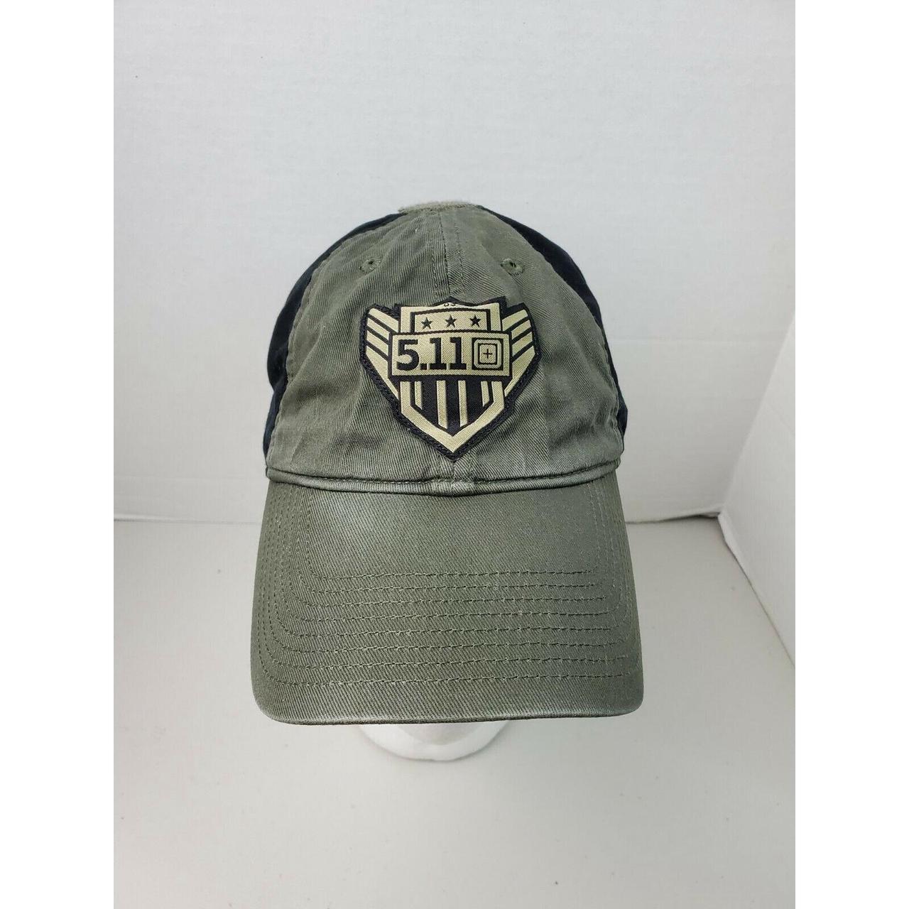 5.11 Tactical Men's Black and Green Hat | Depop