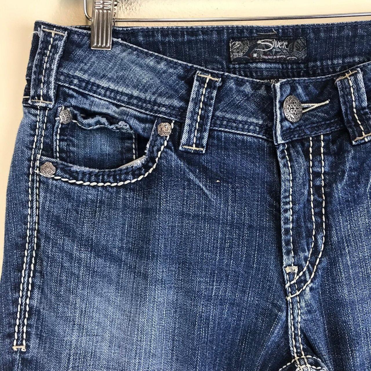 Silver Jeans - Suki Boot Flap Pockets Dark Wash Tag... - Depop