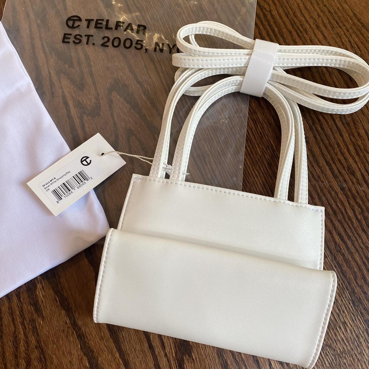 Telfar authentic white mini bag. Brand new with tags... - Depop