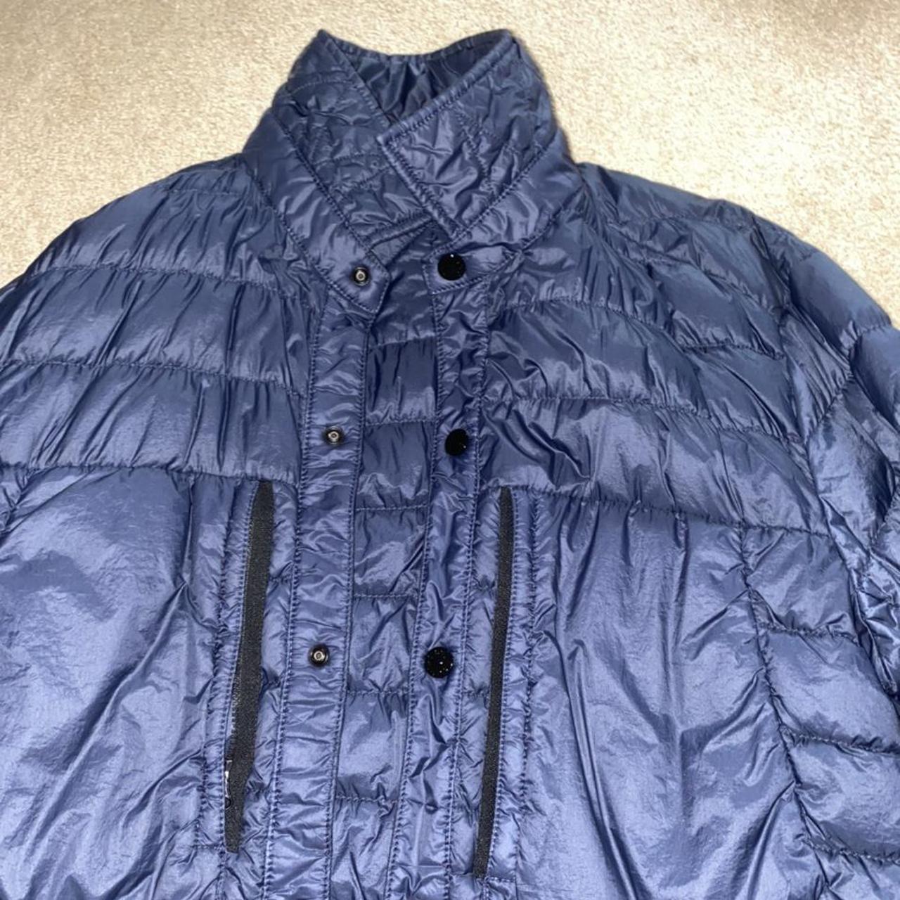 Stone Island Men's Blue and Navy Jacket | Depop