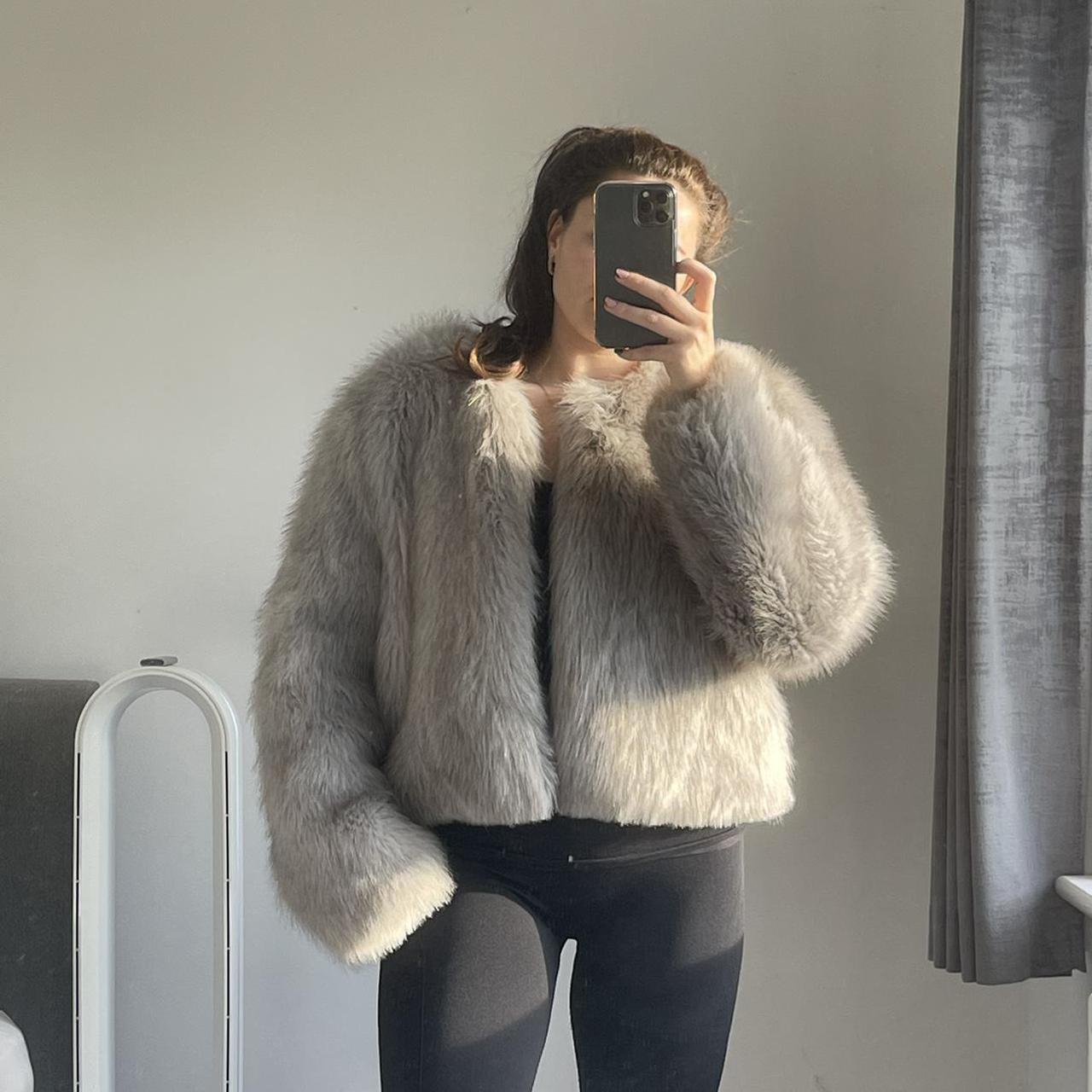 Missguided Womens Grey Coat Depop