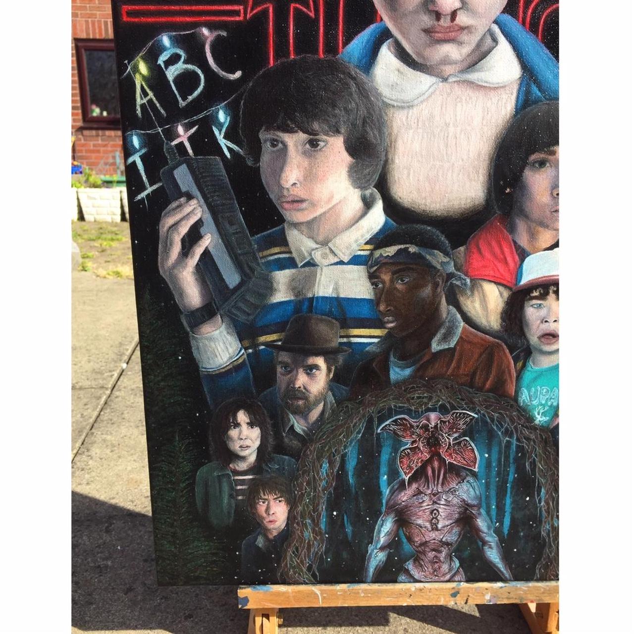 Stranger Things Season 1 art painting 🍁Reserves... - Depop