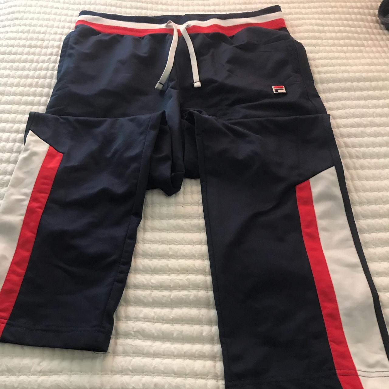 Fila sweatpants USA color scheme size Large #Fila... - Depop