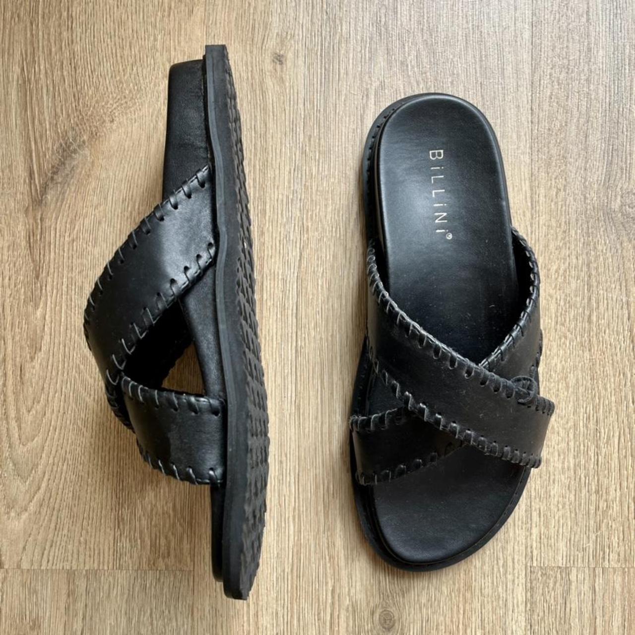 Billini slides. Size 8. Pulled thread on one (see... - Depop