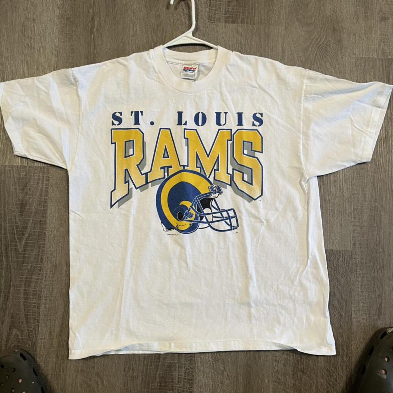 Vintage 1995 St. Louis Rams T-Shirt Tagged XL on... - Depop