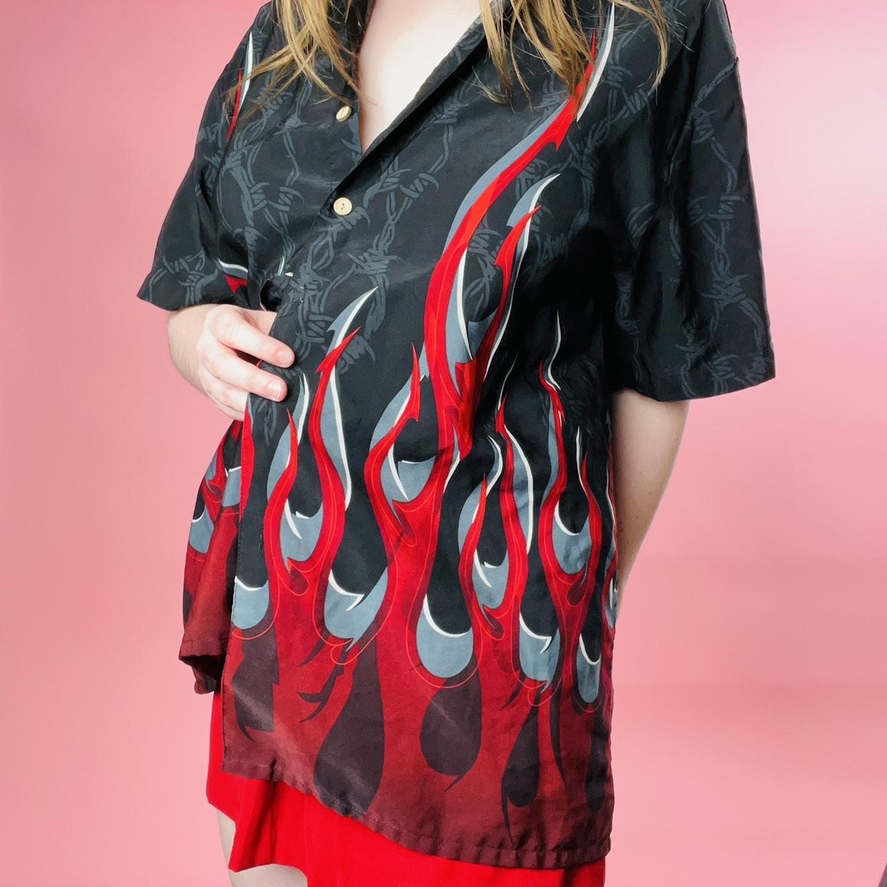 Flame & Barb-wire top 🔥 Brand: Extreme Gear Marked... - Depop