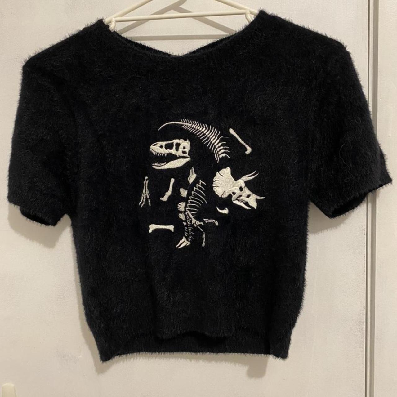 Dangerfield Dino Bones Knit Shirt 💕 Size 10 And Depop