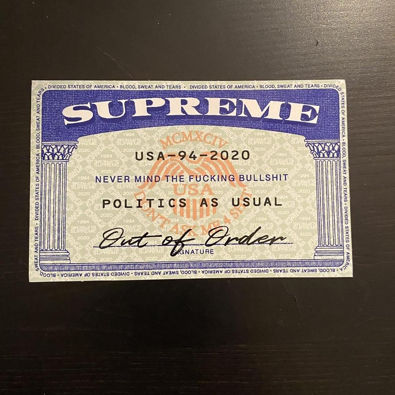 Supreme Blue and Cream Stickers | Depop