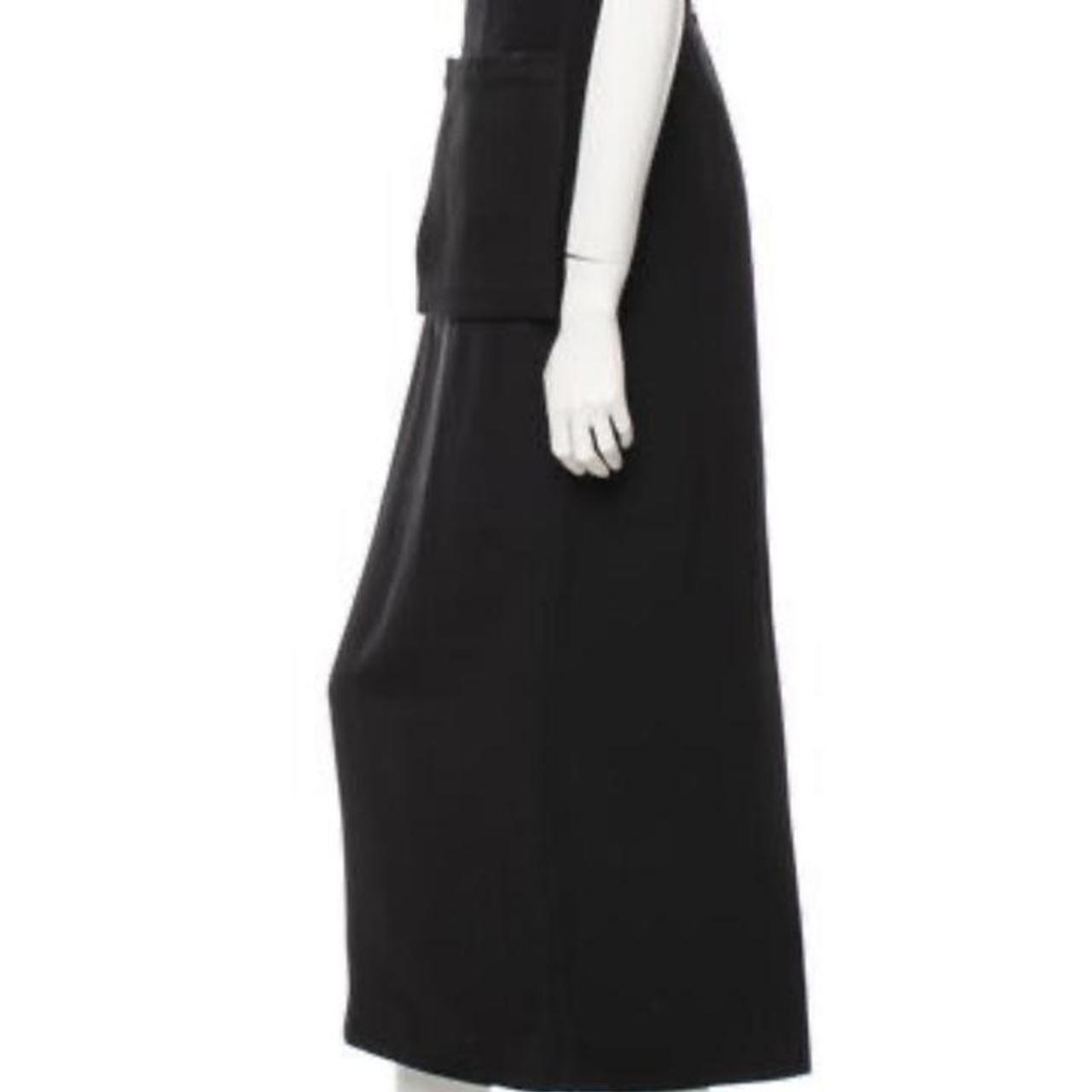 Long black PROTAGONIST skirt with large front... - Depop