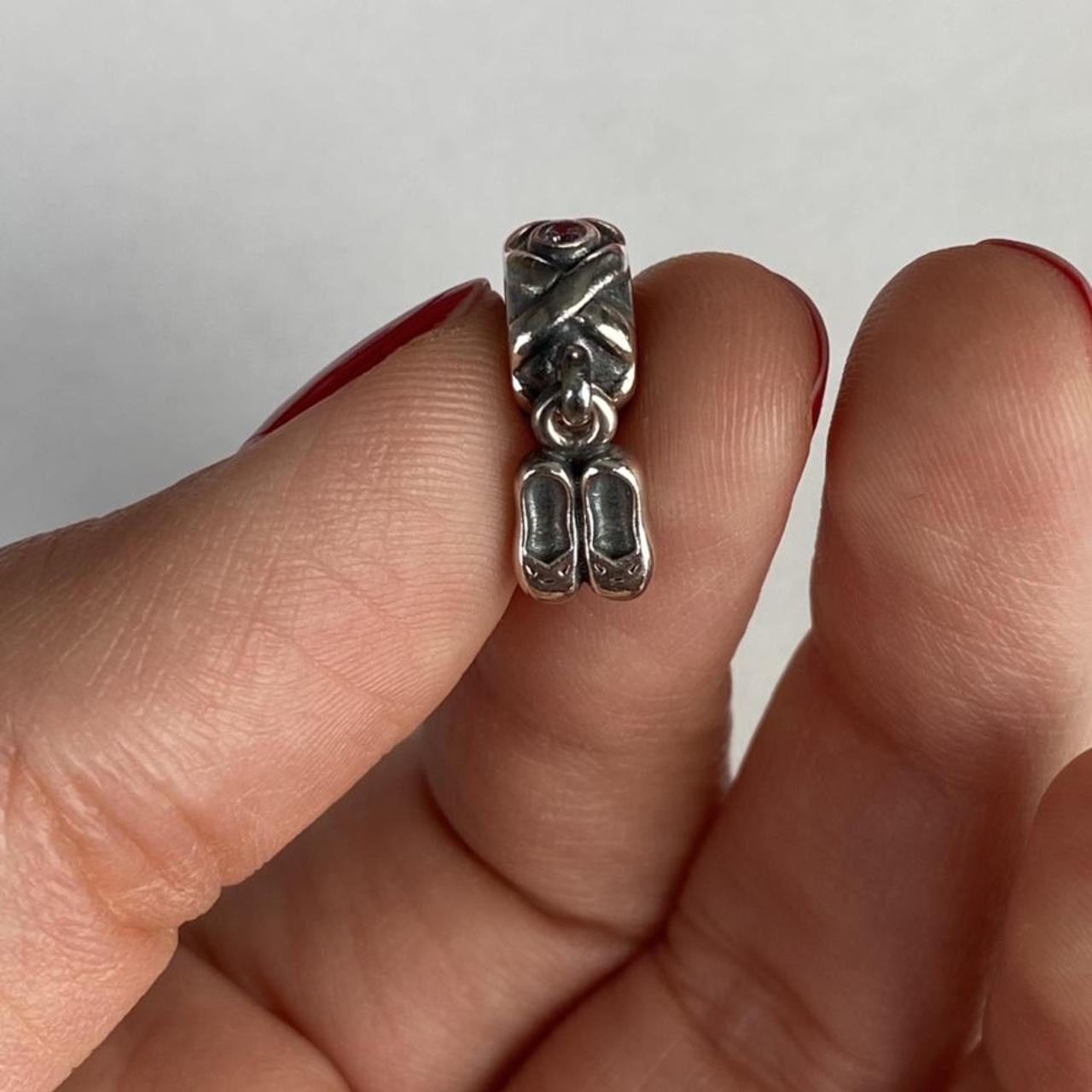Pandora Charm: Ballerina Shoes 🩰 Sterling Silver... - Depop