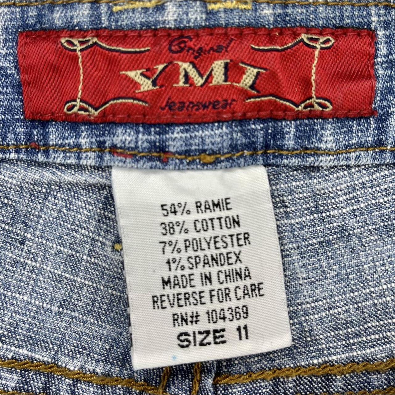 2000s YMI low rise denim shorts Size 11// ramie... - Depop