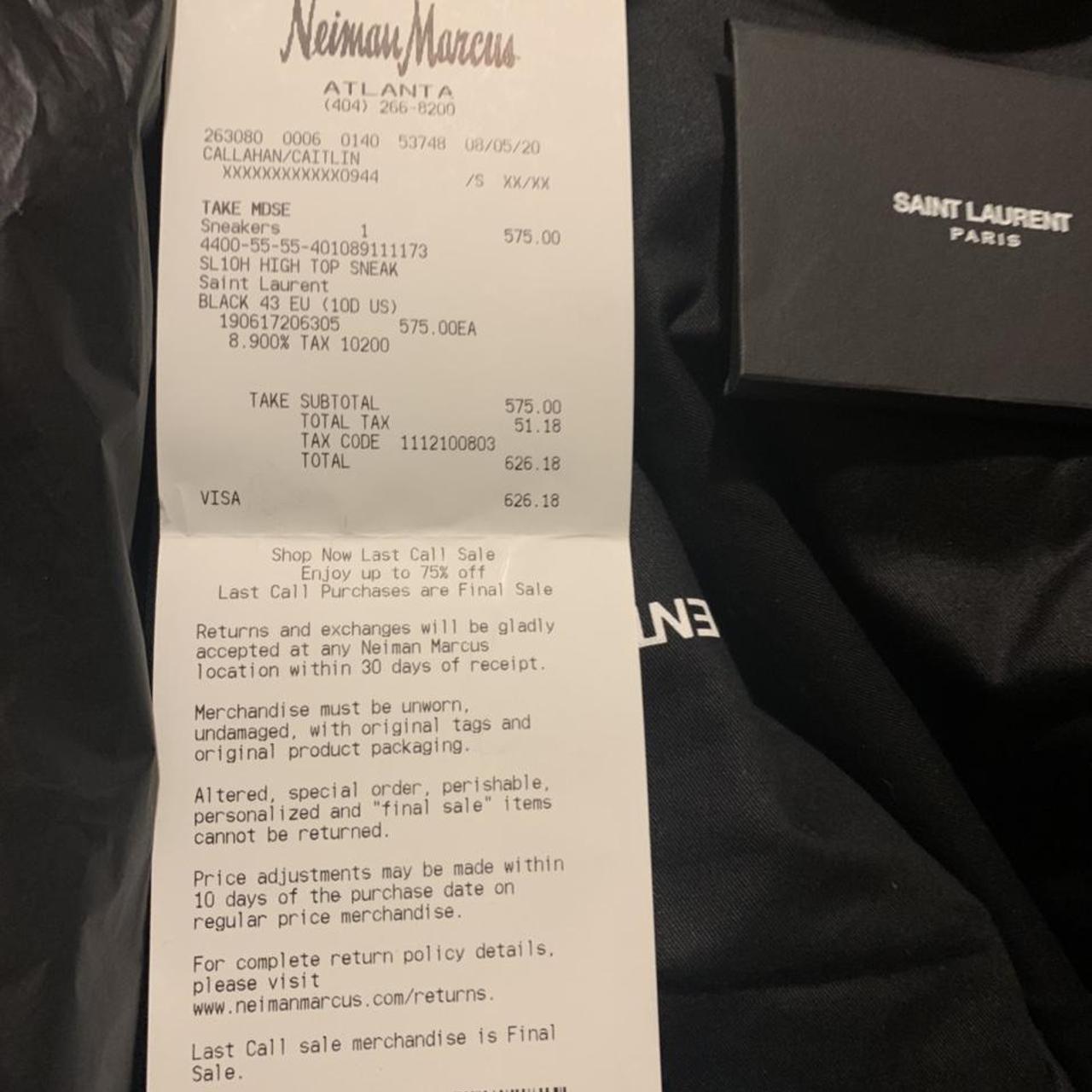 Saint Laurent shoes only worn twice with receipt... - Depop