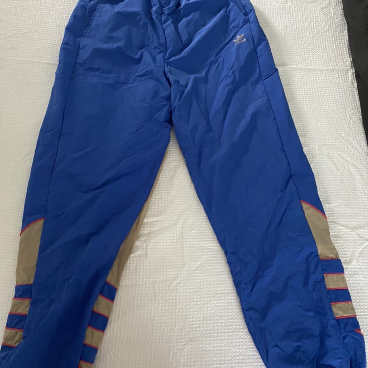 ADIDAS electric blue trackies Elasticated waist... - Depop