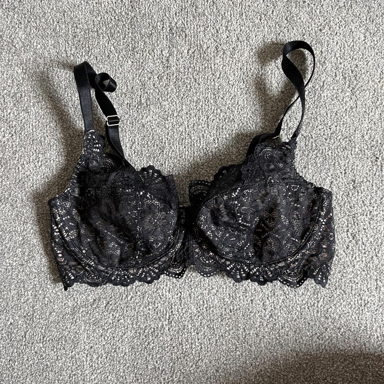 Black Lace Bravissimo Millie Bra 🖤 Unlined... - Depop