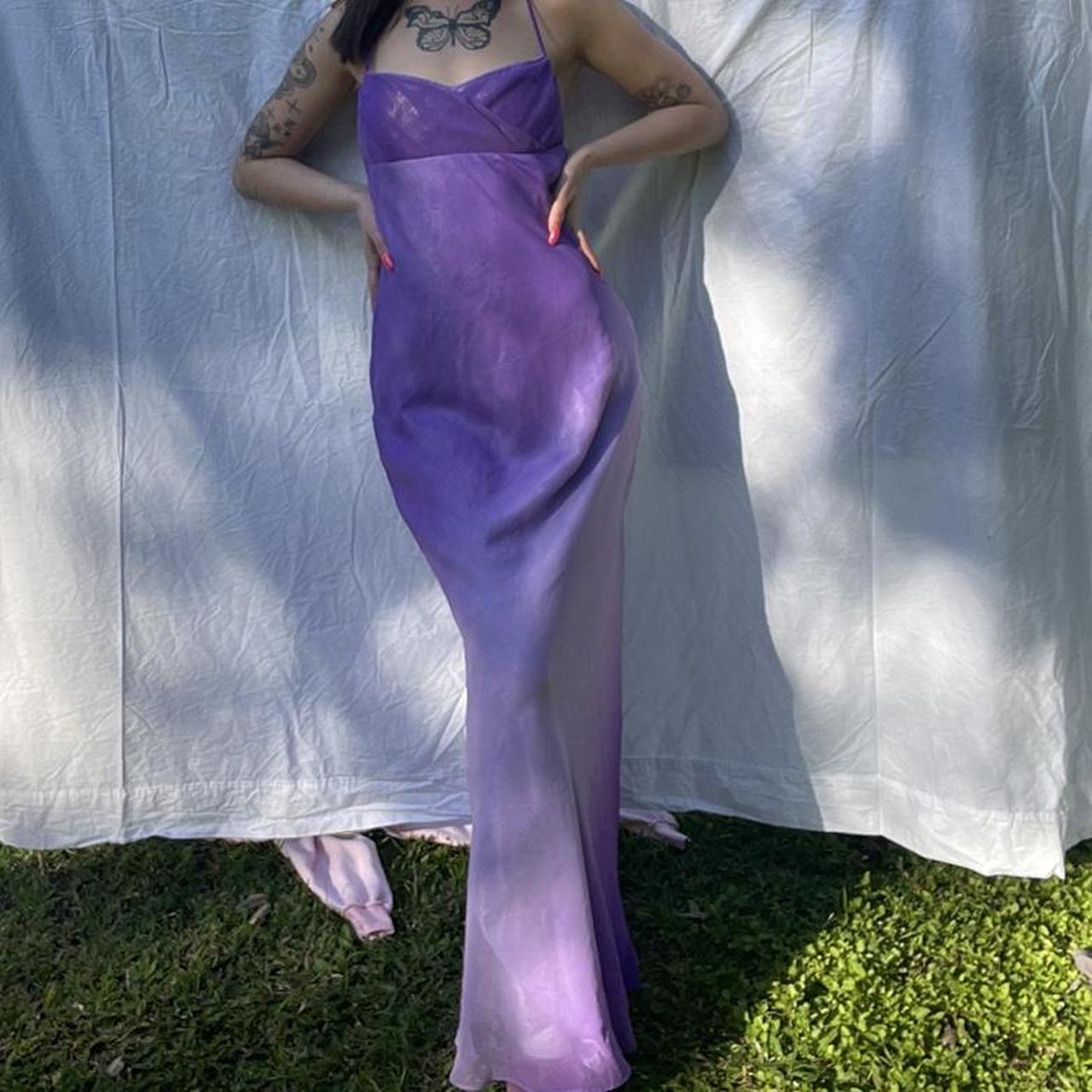 Y2K prom dress!! #purple #gown #y2k #prom #elegant - Depop