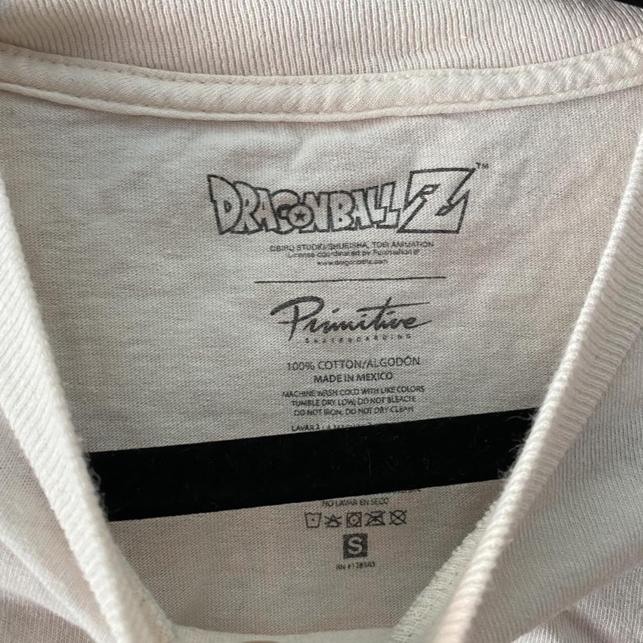Primitive x Dragon Ball Z white graphic... - Depop
