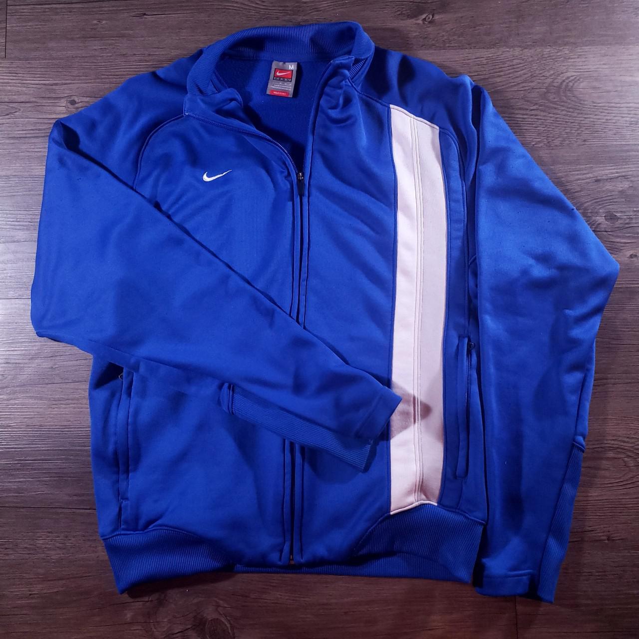 Nike Bright Blue Fitory Full Zip Jacket Great... - Depop