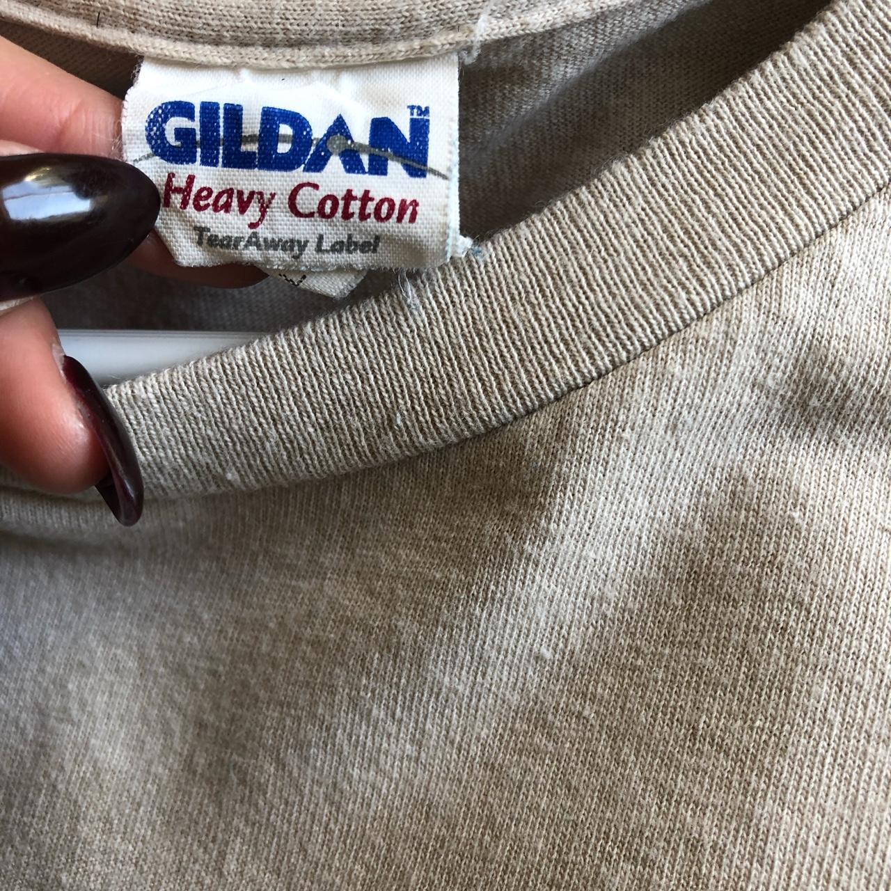 Gildan Tan bald eagle 🦅 tshirt size doesnt say but... - Depop