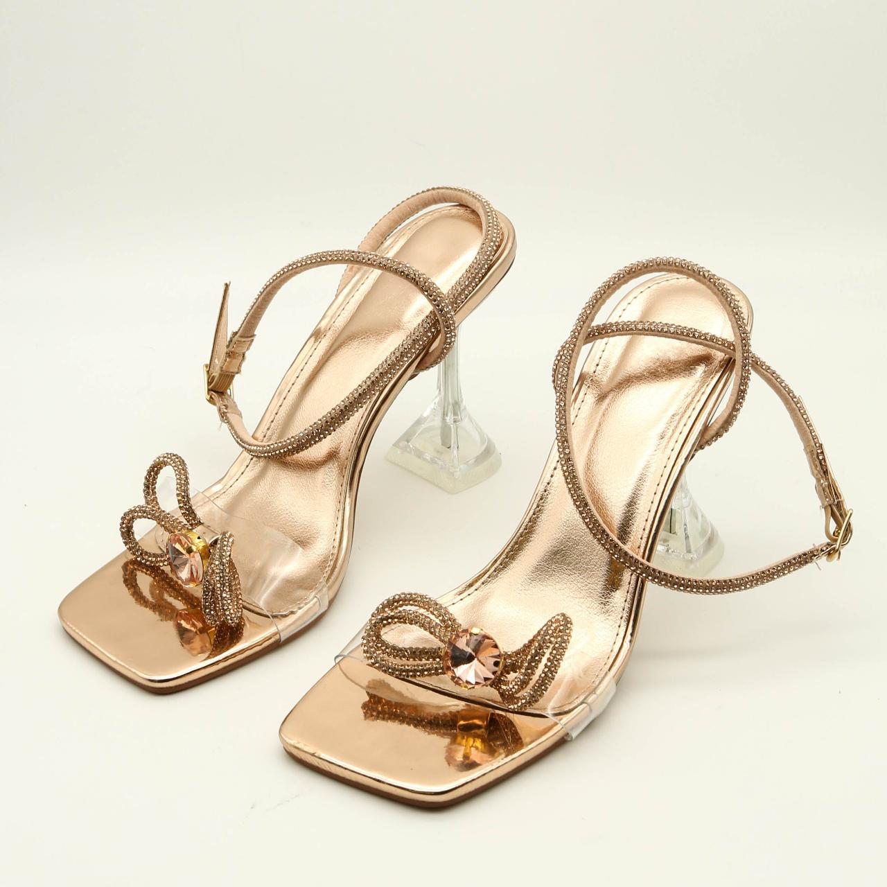 Womens Tan And White Sandals Depop