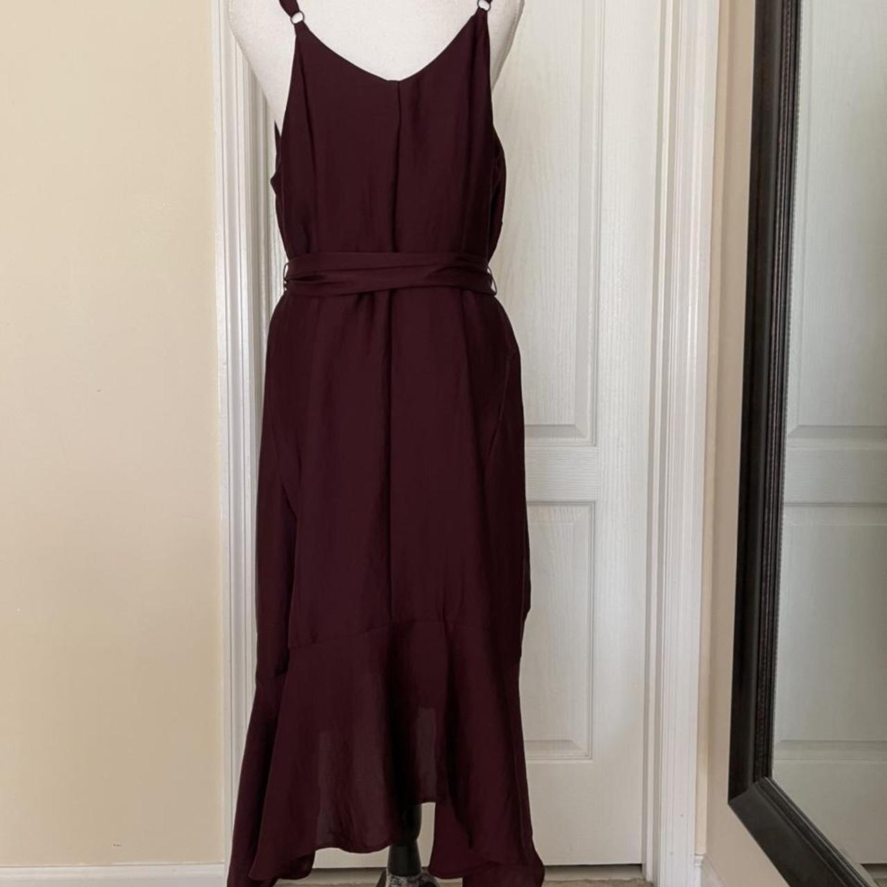 Nwt Lane Bryant Womans Burgundy Dress Sz 16 Depop