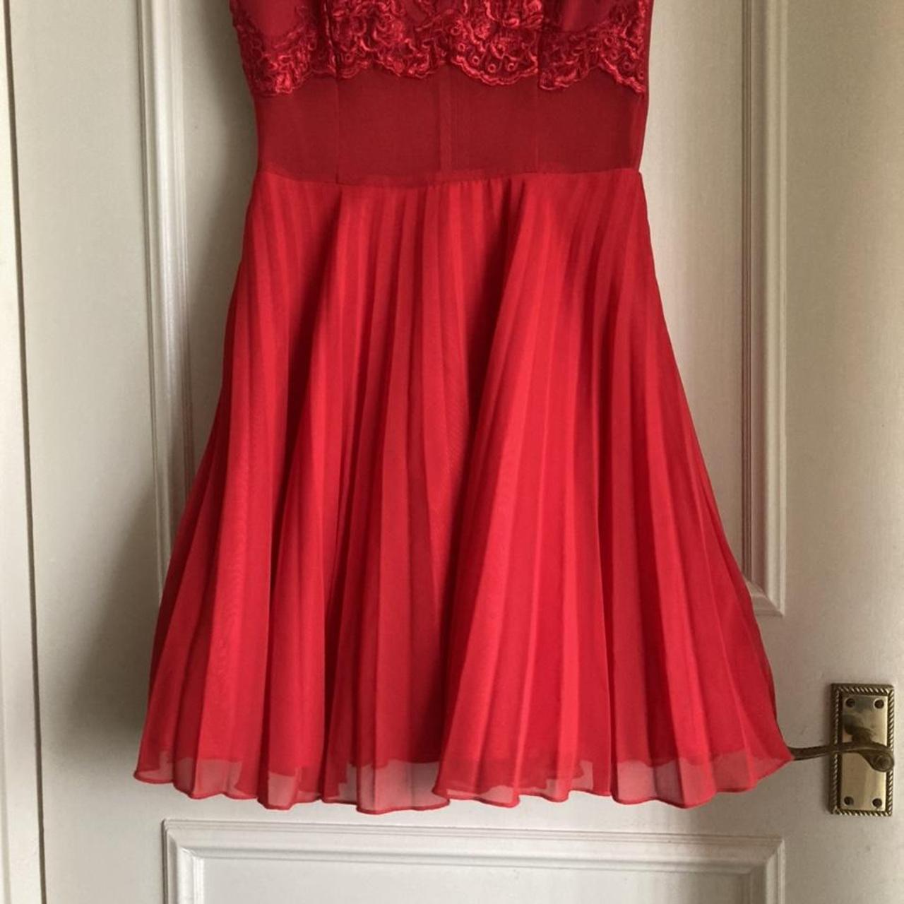 Stunning vibrant red AX Paris dress, featuring a... - Depop