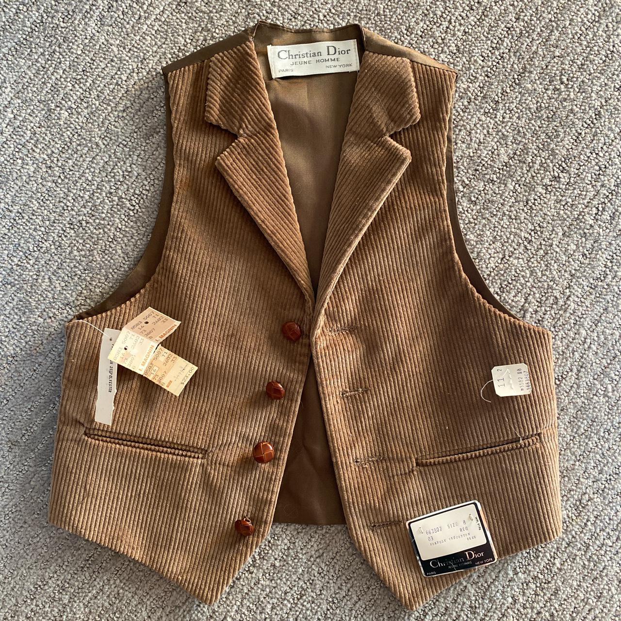 Vintage 80’s Christian Dior Vest with OG tags... - Depop