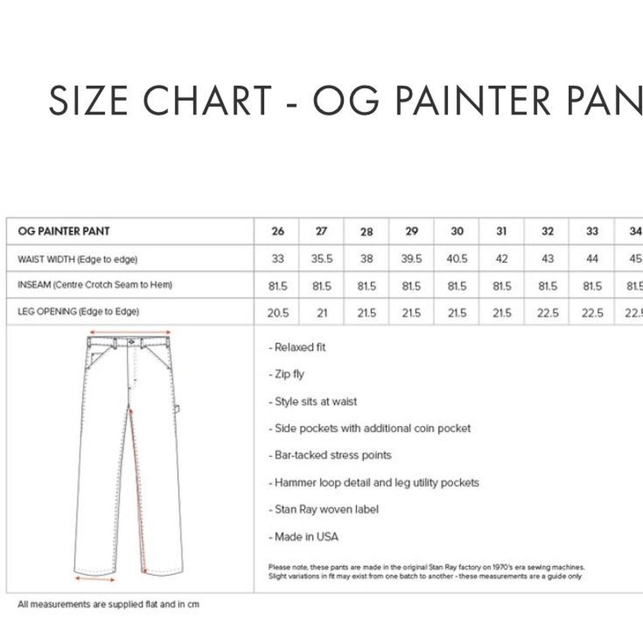 STAN RAY OG painter pant in indigo dark denim.... - Depop