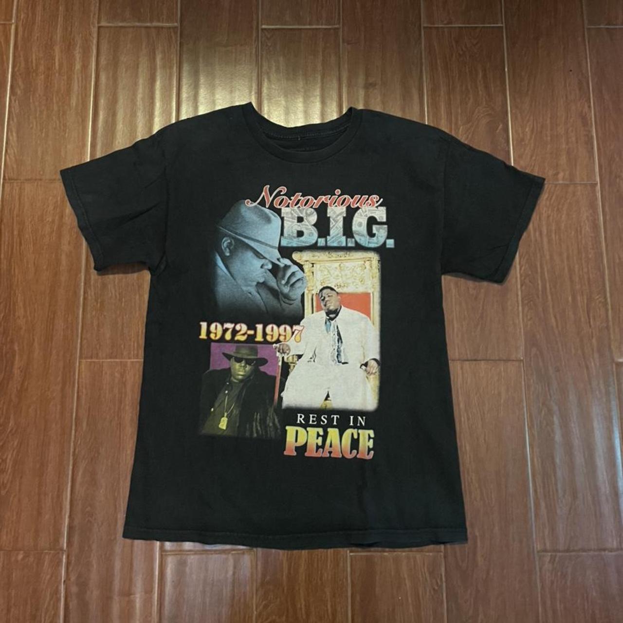 Notorious BIG T Shirt Size Large perfect fade on it - Depop