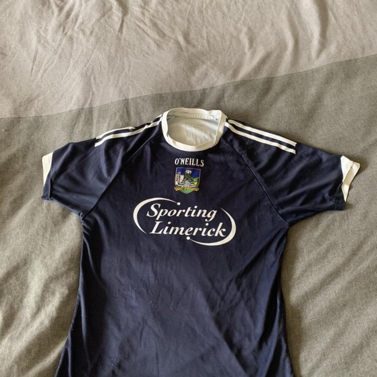 Limerick GAA training jersey. Navy, player fit.... - Depop