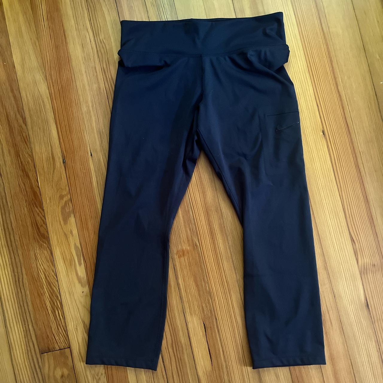 Large Navy Blue Dri-Fit Workout Pants | Depop
