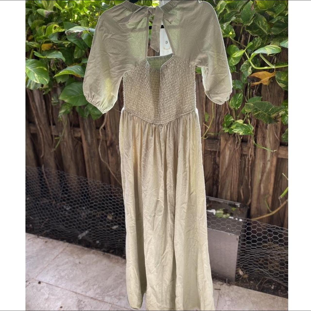 🌿💚nasty Gal Sage Green Cotton Dress💚🌿 Brand New With Depop