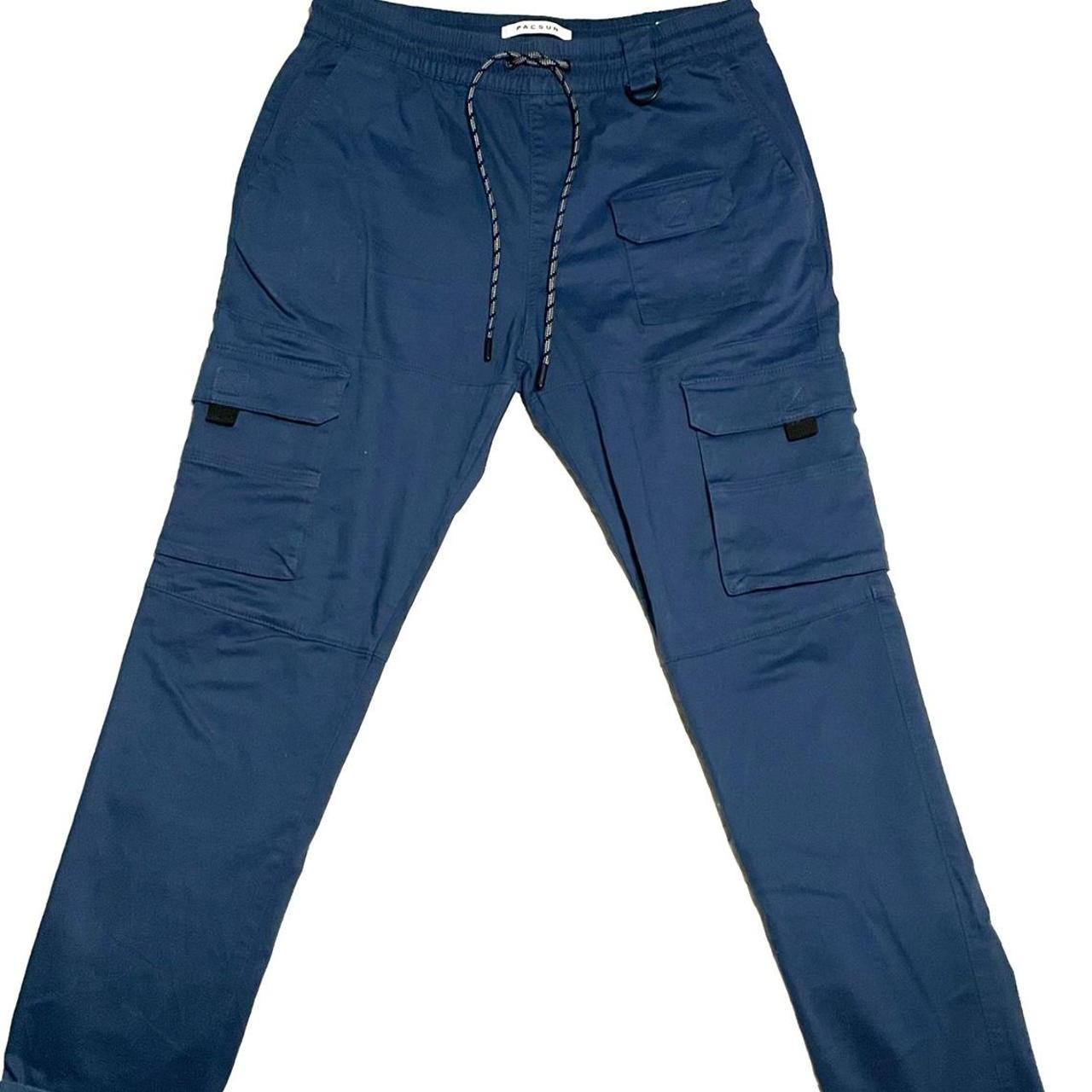 Pacsun navy cargo pants | 98% cotton 2% spandex |... - Depop