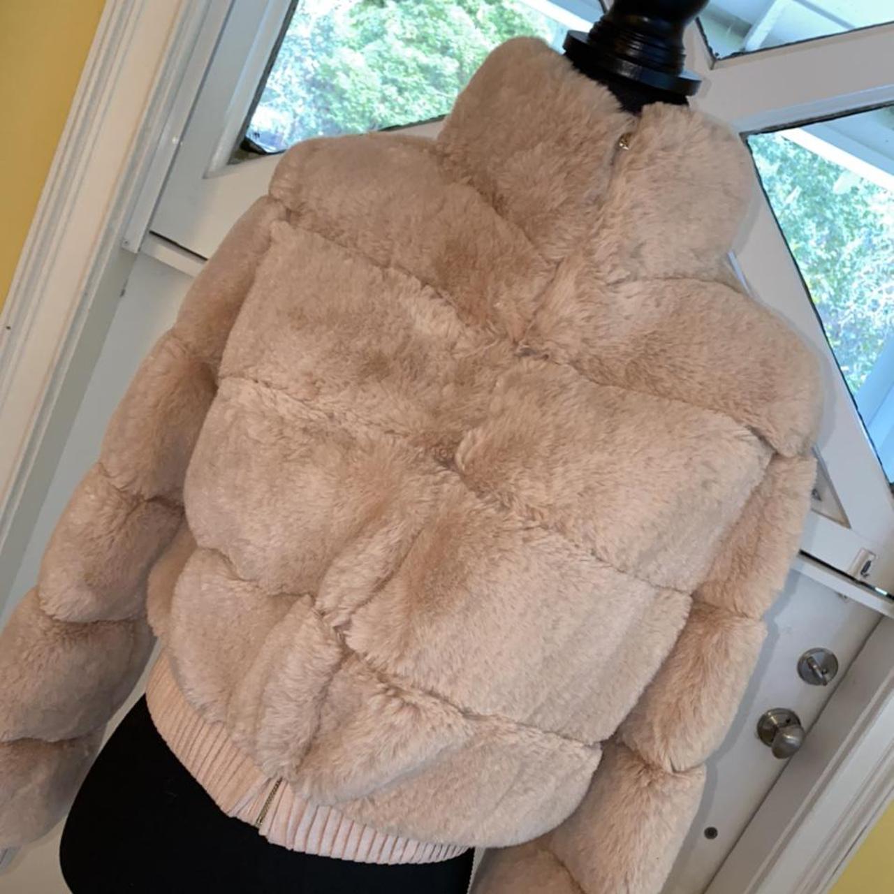 Soft pink snow bunny jacket made with the very best... - Depop
