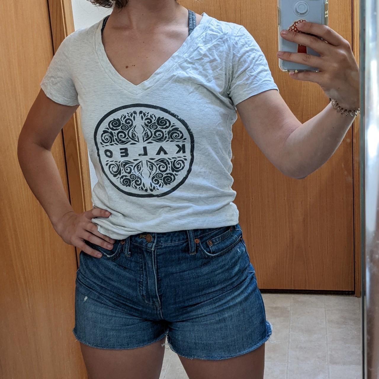 Kaleo Band Tee V-neck women's cut white tshirt from... - Depop