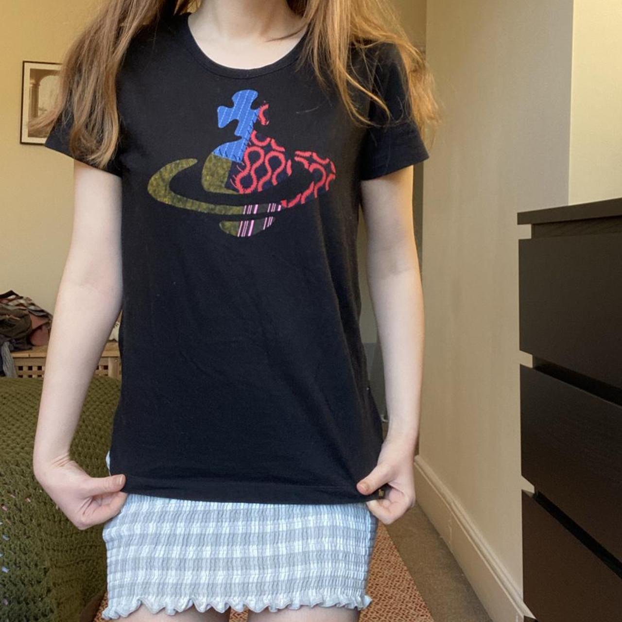 Vivienne Westwood t shirt Anglomania Orb Held in on... - Depop