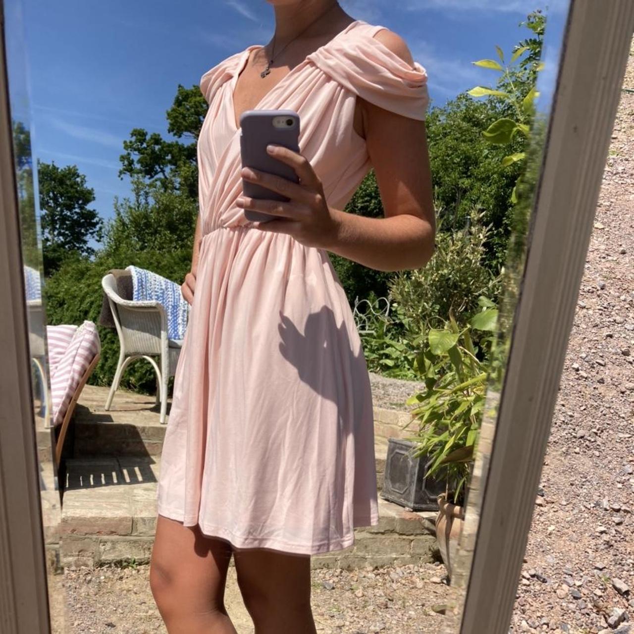 Light pink Greek style dress 📏 Size 10 👗 Floaty 👌🏽... - Depop