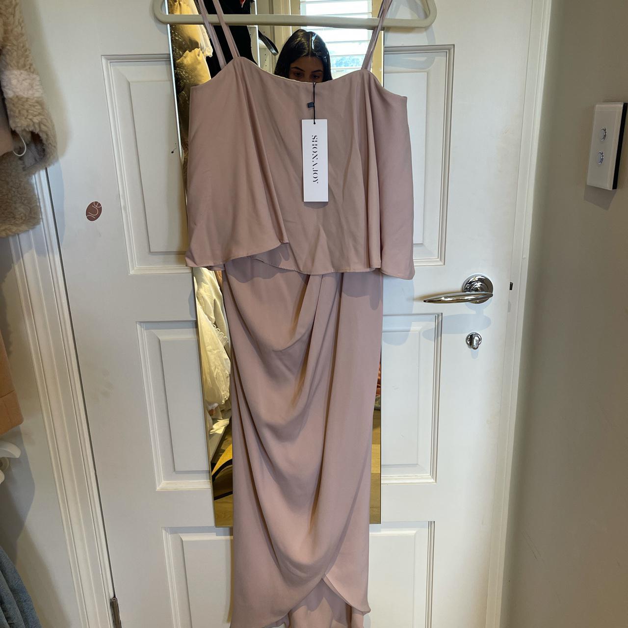 Shona joy strapless frill maxi Color - ballet RRP... - Depop