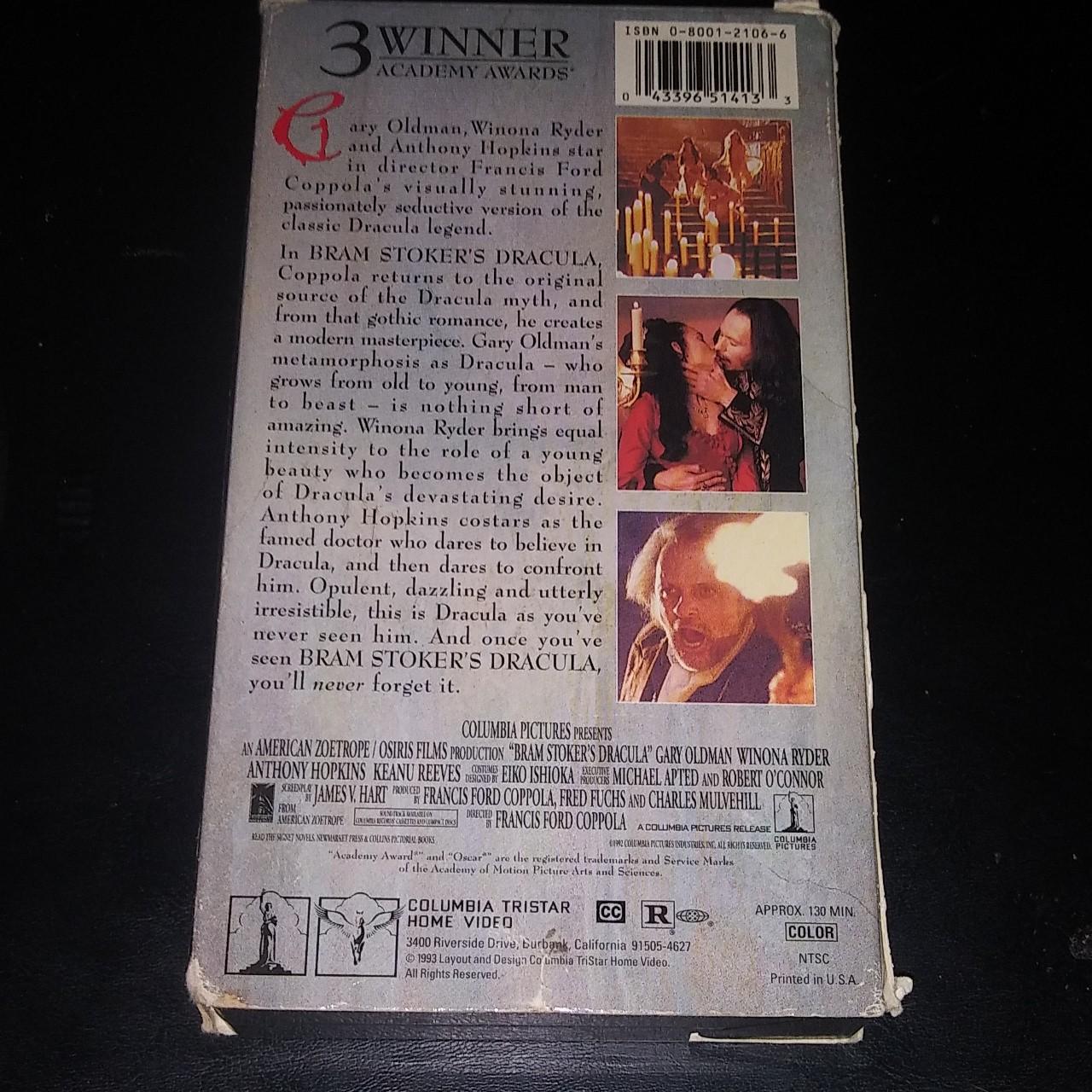 Bram Stocker: Dracula vhs Great shape. Tested and... - Depop