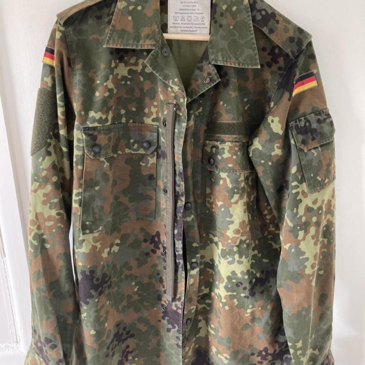 Camo jacket (modern German army) Black, green and... - Depop