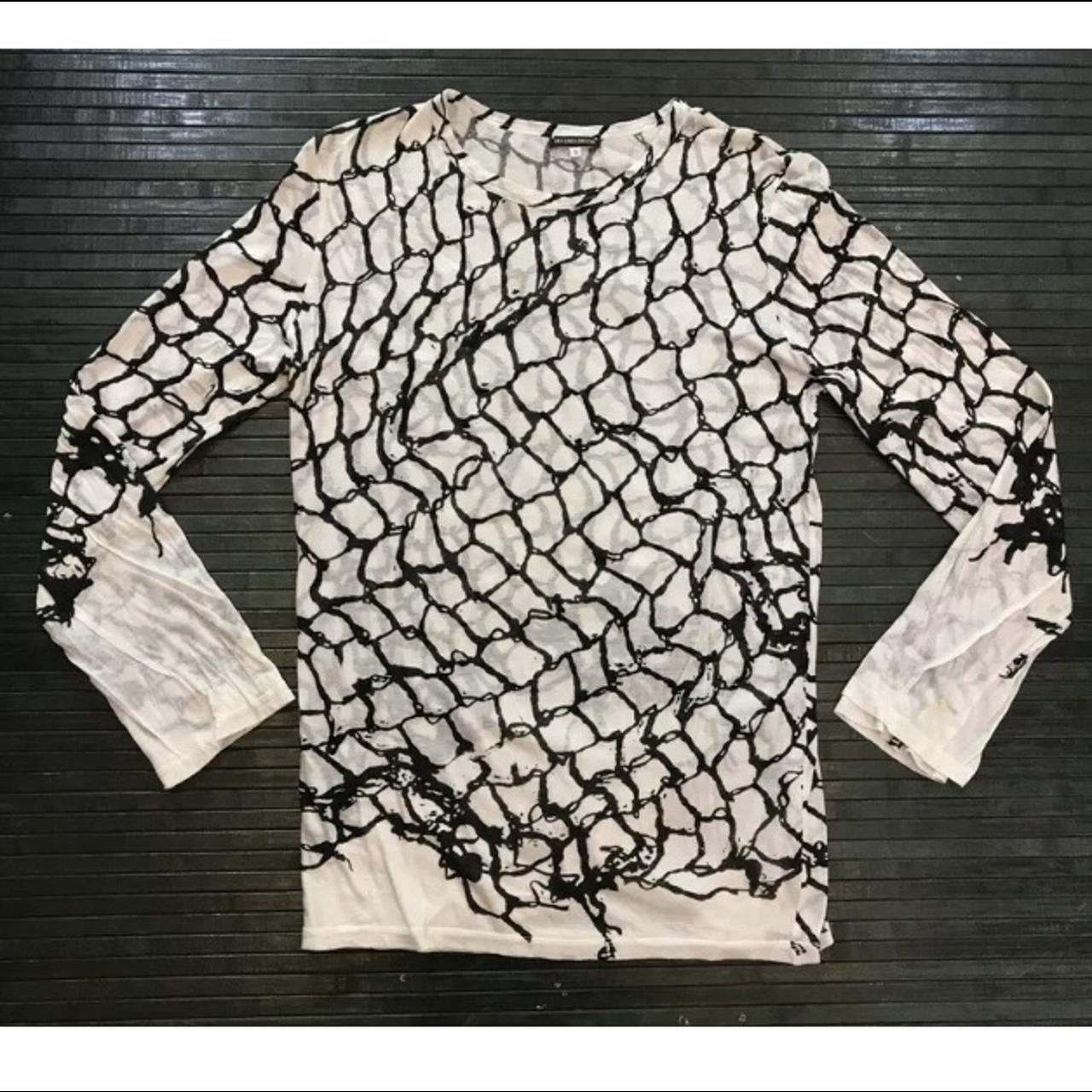 ann demeulemeester net rope chain link shirt - size... - Depop