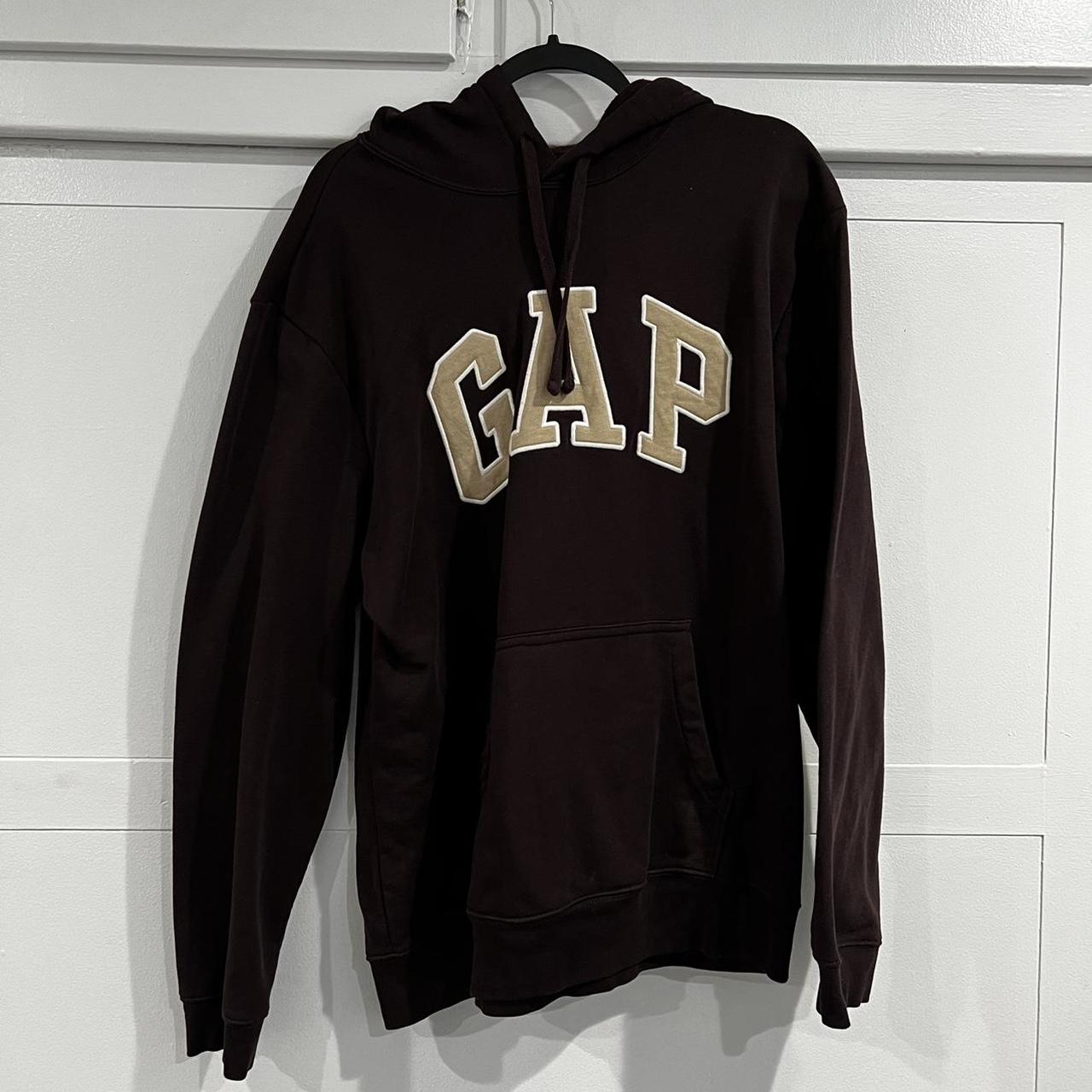 Thrifted Vintage Brown Gap Hoodie Very Comfortable Depop