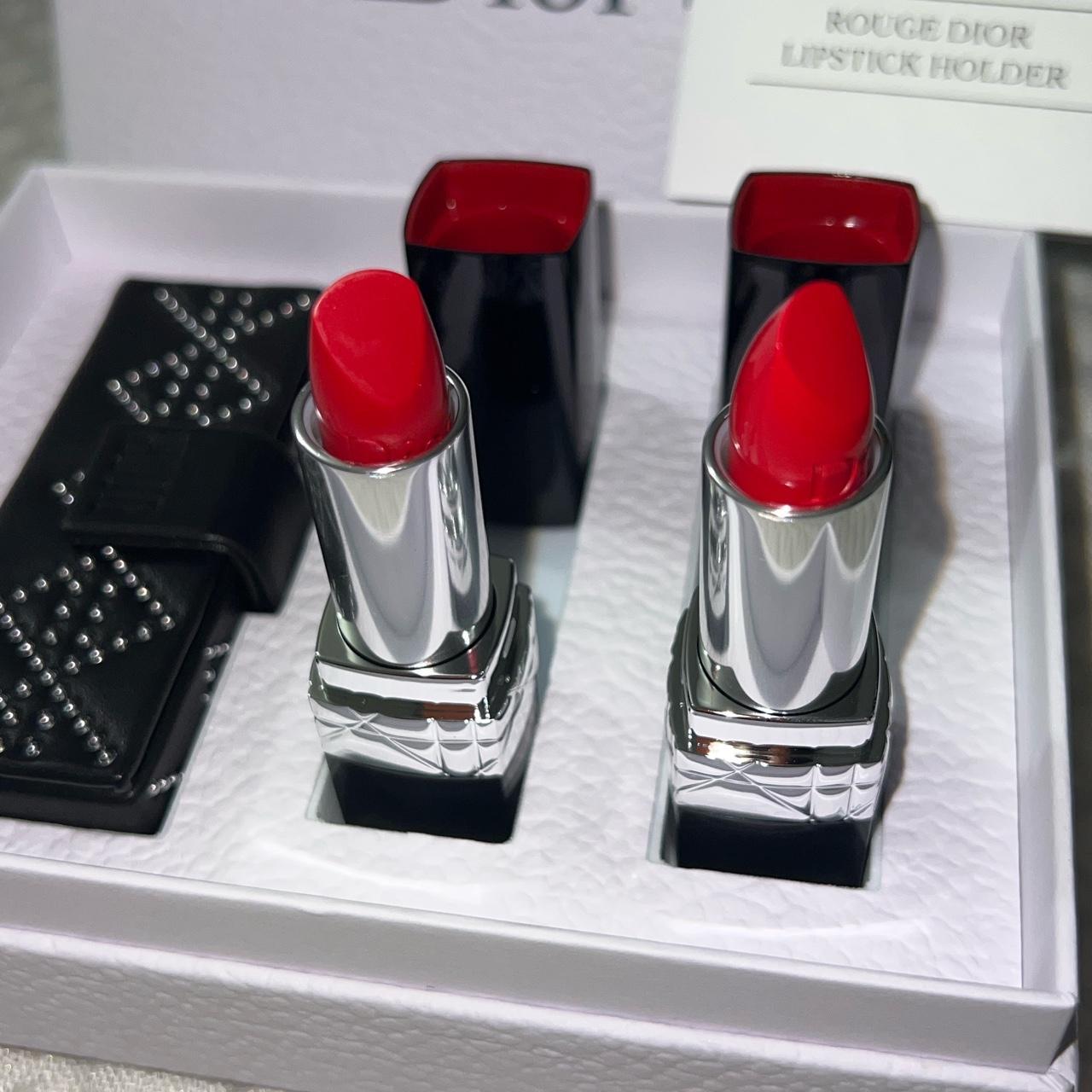Christian Dior Rouge Dior Lipstick Duo Set shade 999... - Depop