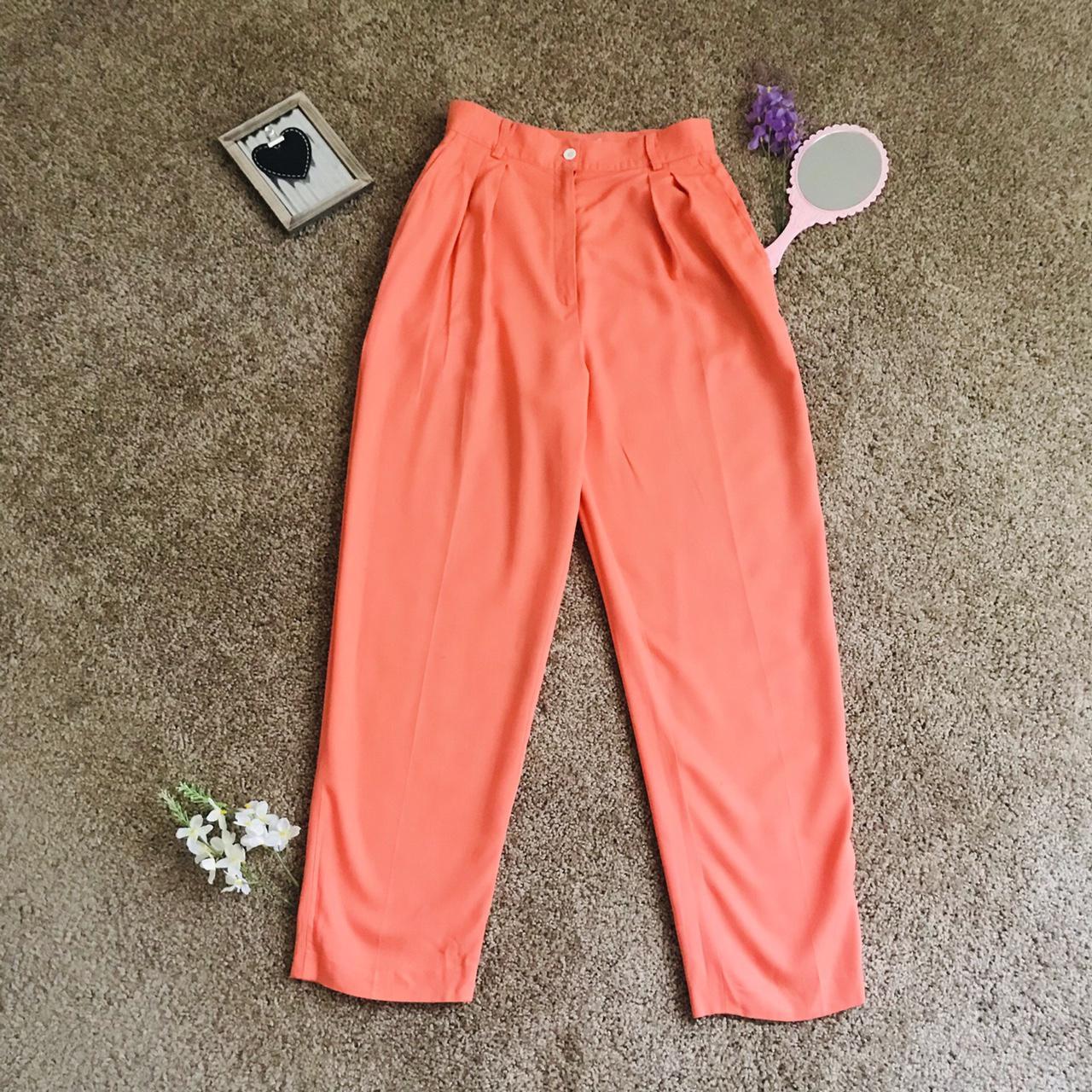 Orange vintage pants. Perfect for an office day. *It... - Depop