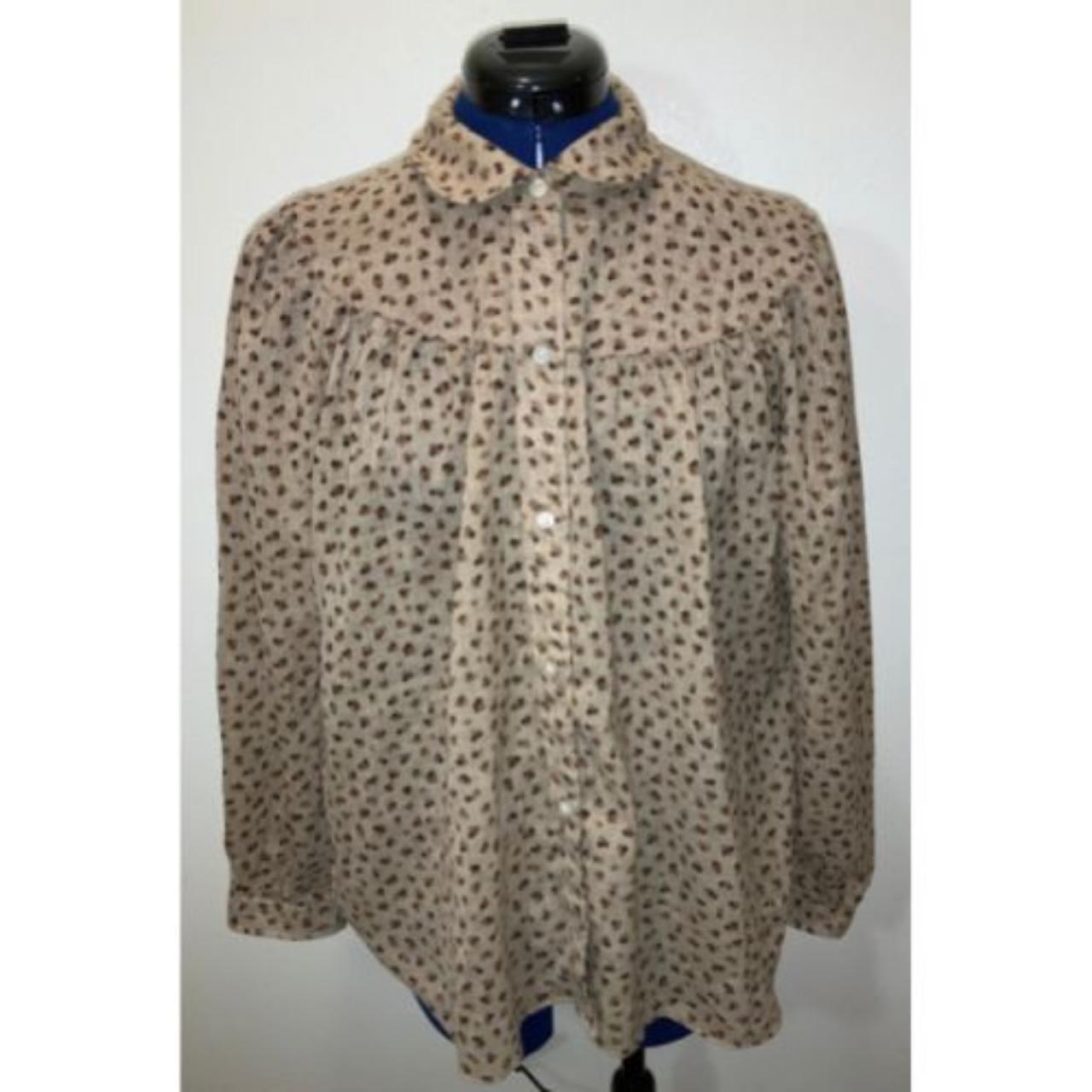 Evan-Picone Neiman-Marcus - Brown with Brown Dots... - Depop