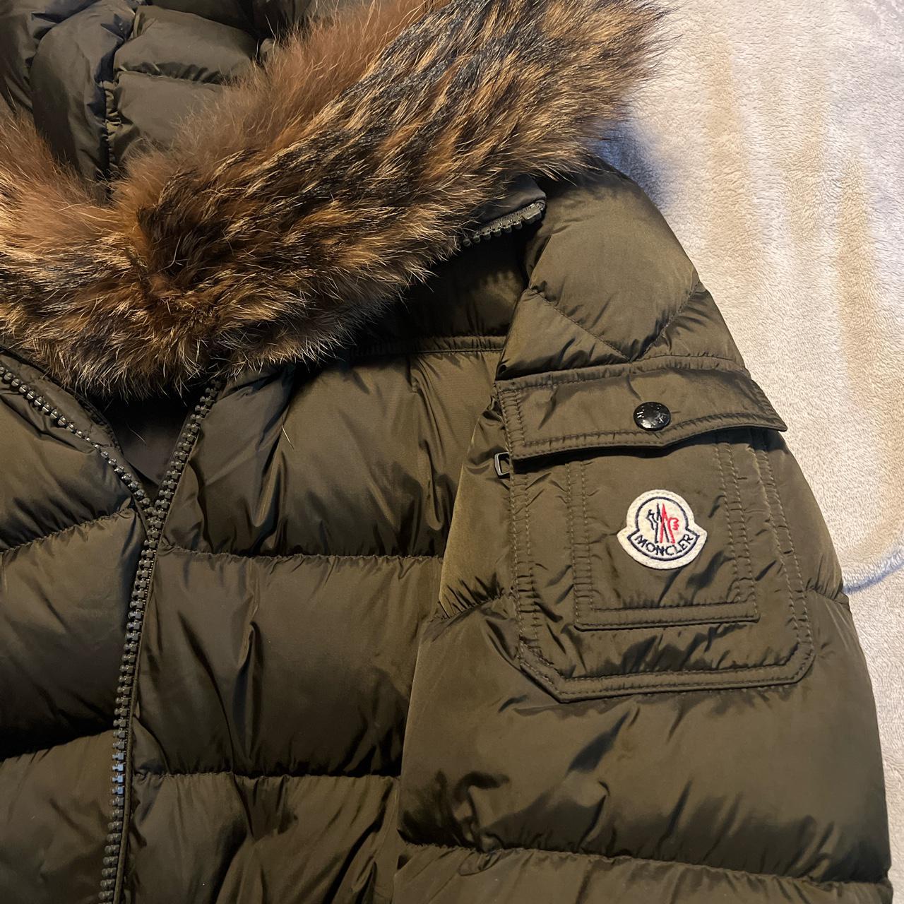 Mens moncler raccoon fox fur. Size 4. Current season. - Depop