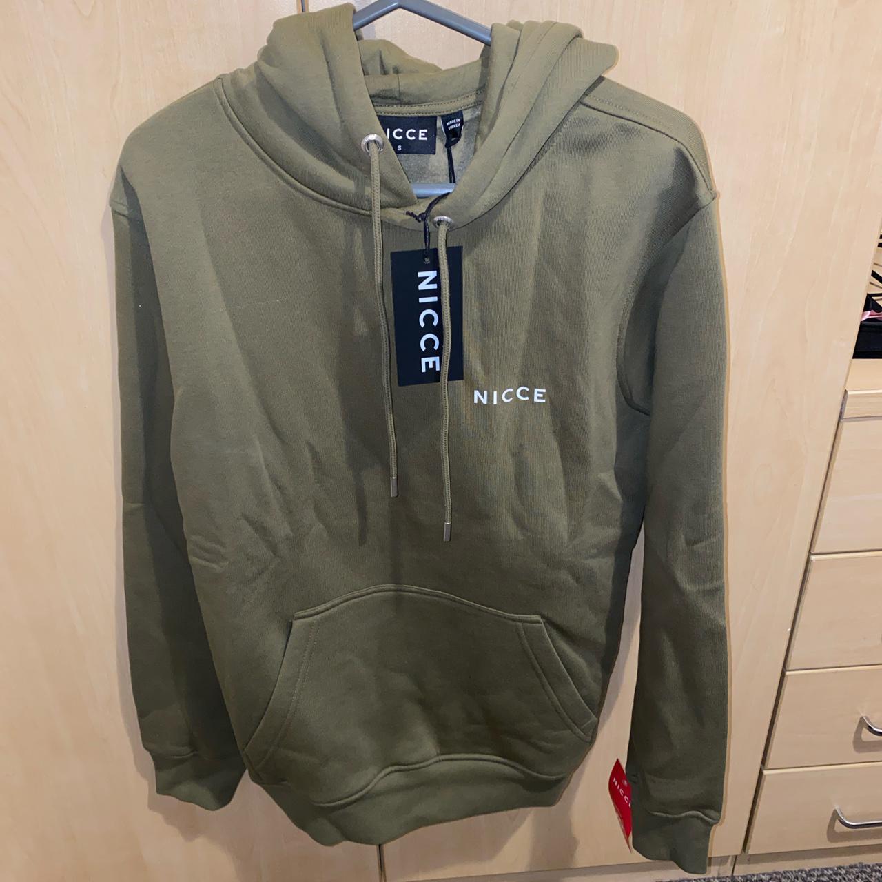 Brand new with tags NICCE hoodie in khaki colour.... - Depop
