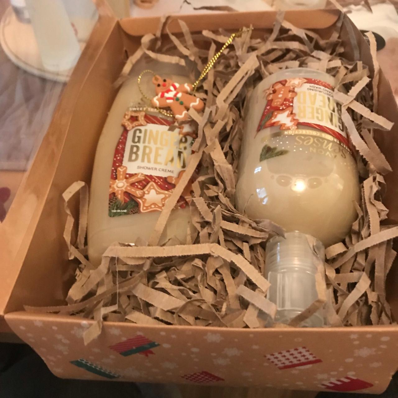 Gingerbread gift set. Shower gel hand soap and tree... - Depop