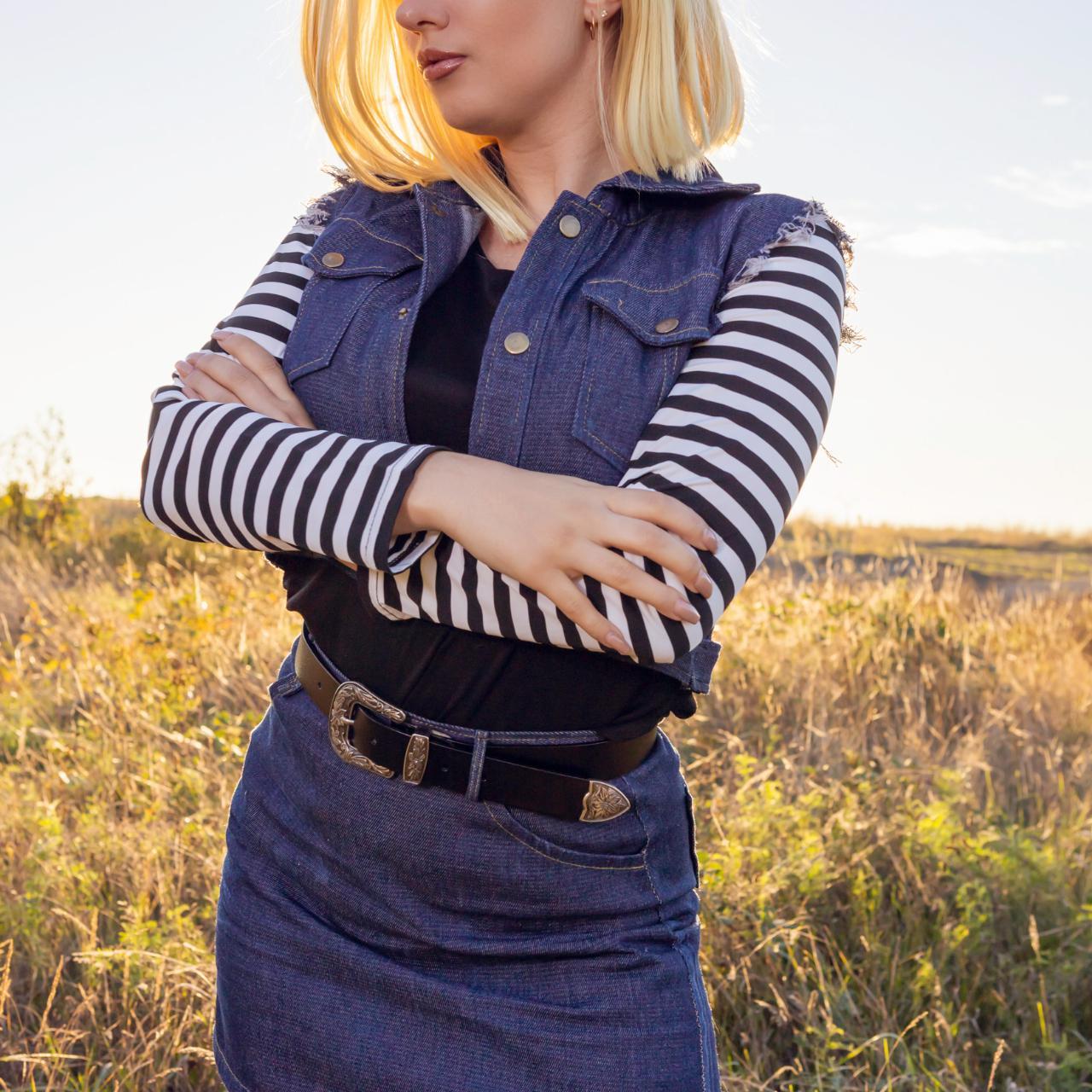 Android 18 cosplay from Micostumes. Size is small.... - Depop